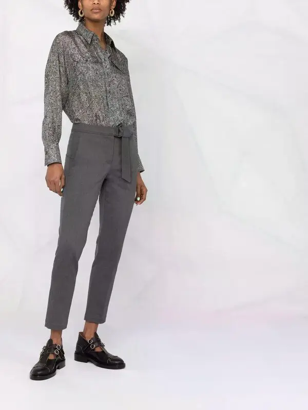 Brunello Cucinelli Paisley-print Long-sleeve Shirt
