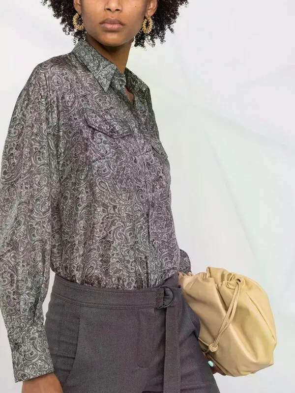 Brunello Cucinelli Paisley-print Long-sleeve Shirt