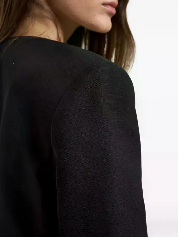 ANINE BING Huda Collarless Button-up Jacket