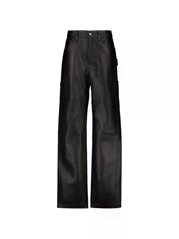 Altuzarra Mills Straight-leg Leather Trousers