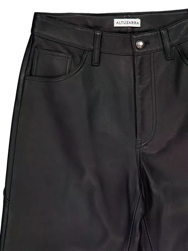Altuzarra Mills Straight-leg Leather Trousers