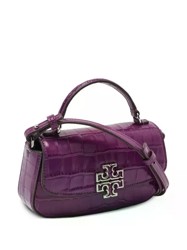 Tory Burch Mini Britten Crocodile-effect Leather Tote Bag