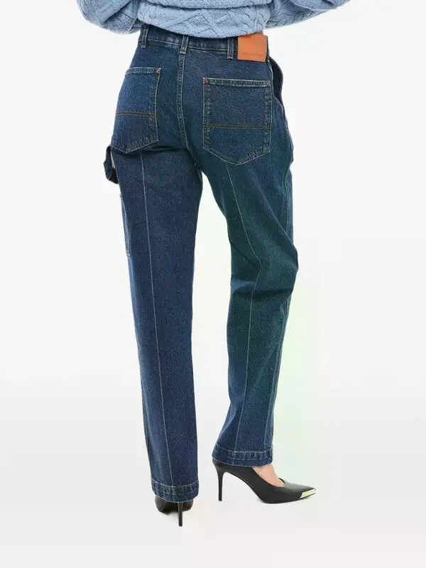 Stella McCartney Logo-patch Panelled Jeans