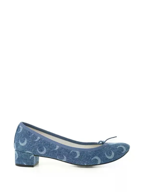 MARINE SERRE All-over Moon Repetto Ballet Flats
