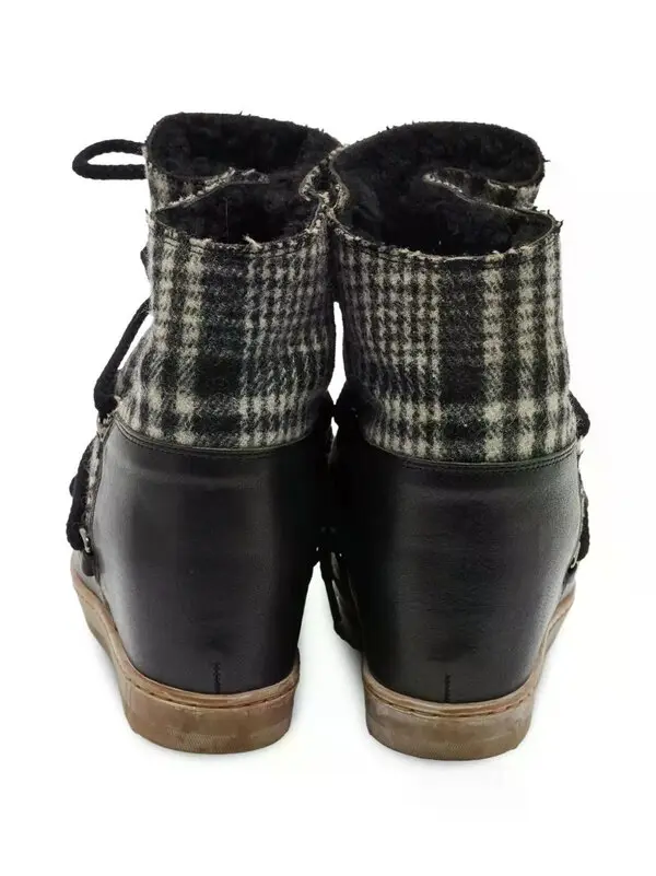 ISABEL MARANT VINTAGE Nowels Houndstooth Snow Boots