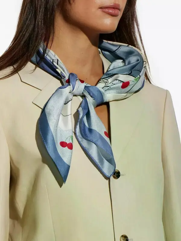 COACH Silk Scarf - Blue