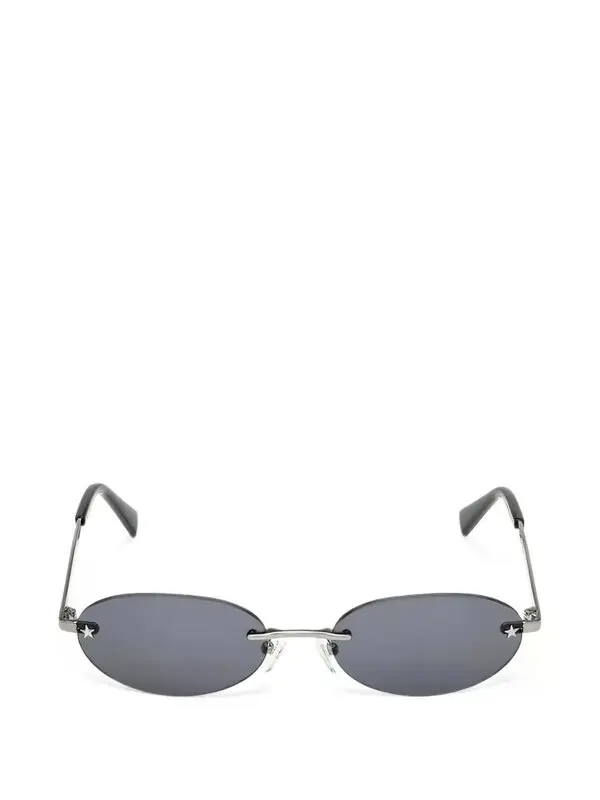 Guess Iris Star-detail Rimless Sunglasses - Silver