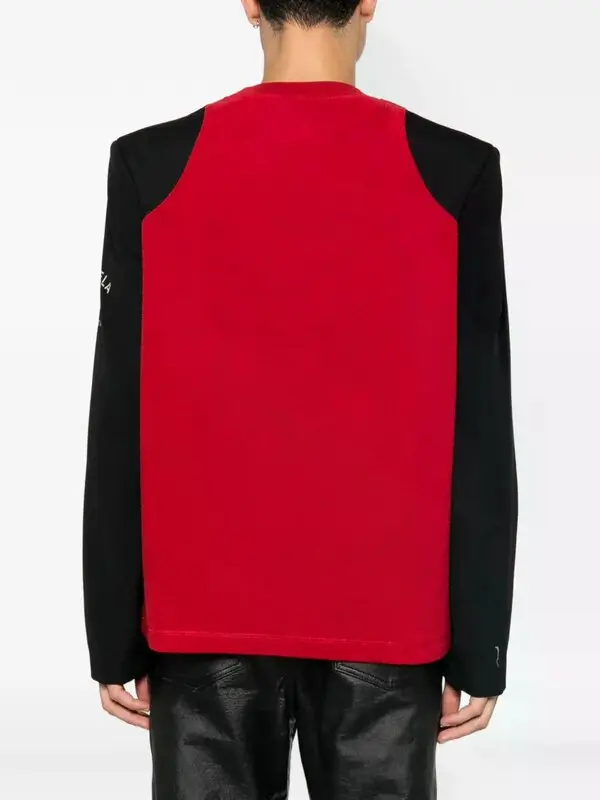MAISON MARGIELA Raglan-sleeve Logo-print T-shirt