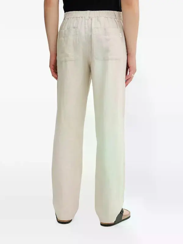 LES DEUX Elasticated-waistband Straight-leg Trousers