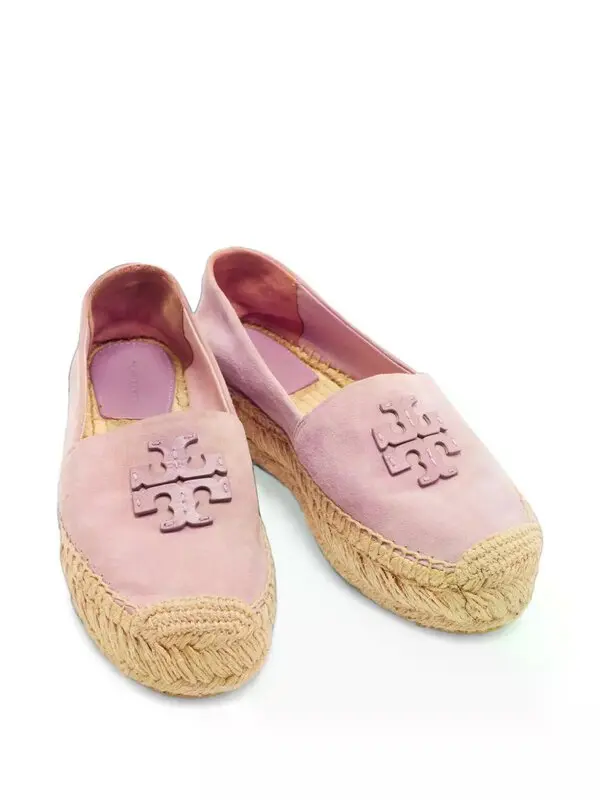 Tory Burch Double T Platform Espadrille Flats