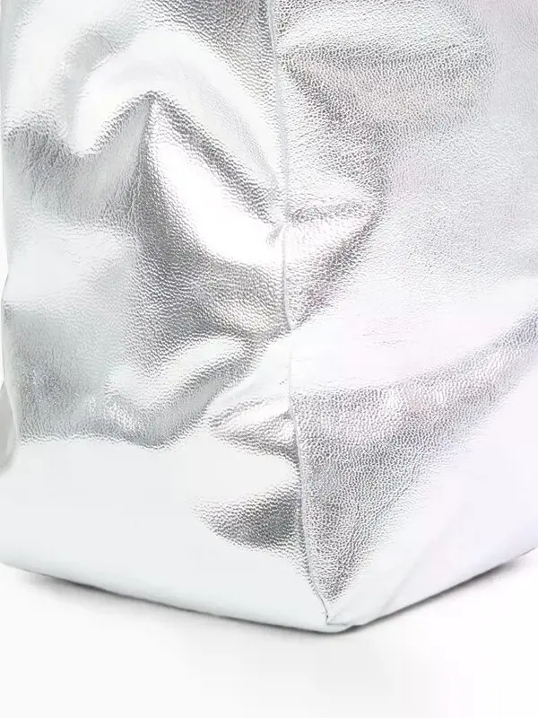 Adidas Metallic-effect Logo-embossed Tote Bag