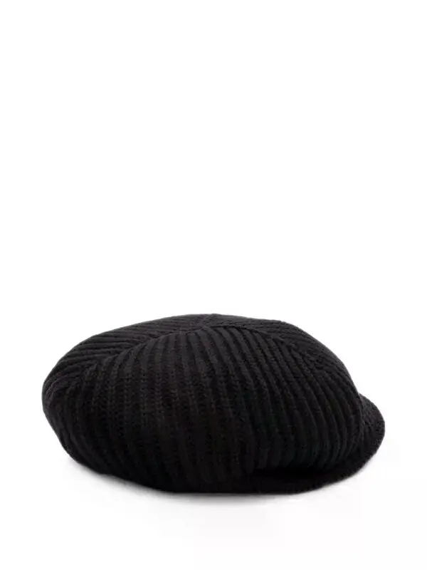 Altea Ribbed-knit Wool Flat Cap