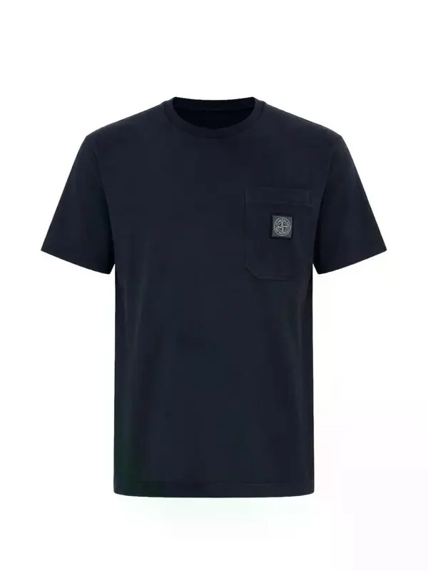 Stone Island Logo-patch Chest-pocket T-shirt
