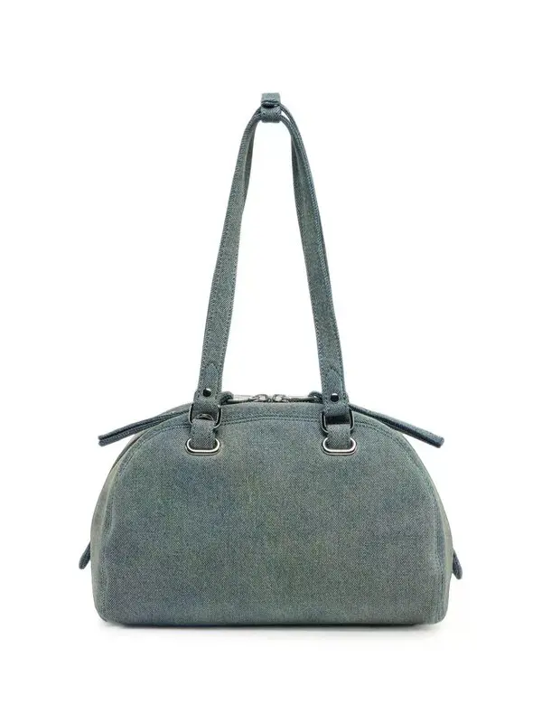 DIESEL® 1dr Dome-shoulder Bag In Denim With Oval D Logo