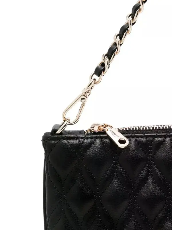 Guess Quilted Shoulder Bag With Chain Strap