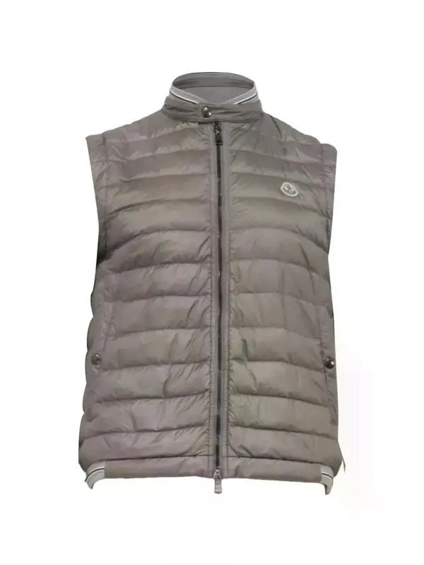 Moncler Zip-up Quilted Gilet - Grey