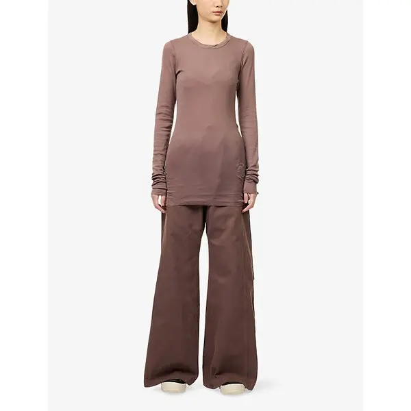 Rick Owens Basic Long-sleeve Cotton T-shirt