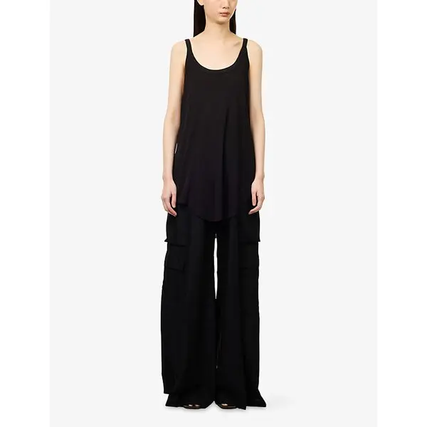 Rick Owens Gigi Scoop-neck Wool And Silk-blend Tank Top