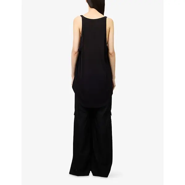 Rick Owens Gigi Scoop-neck Wool And Silk-blend Tank Top