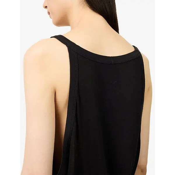 Rick Owens Gigi Scoop-neck Wool And Silk-blend Tank Top