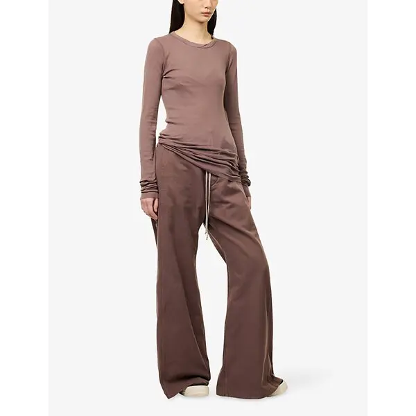 Rick Owens Wide-leg Cotton Trousers