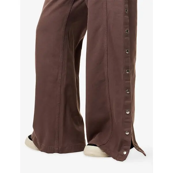 Rick Owens Wide-leg Cotton Trousers