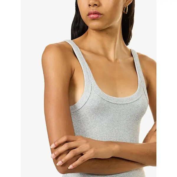Dissh Phoebe Scoop-neck Cotton-blend Tank Top