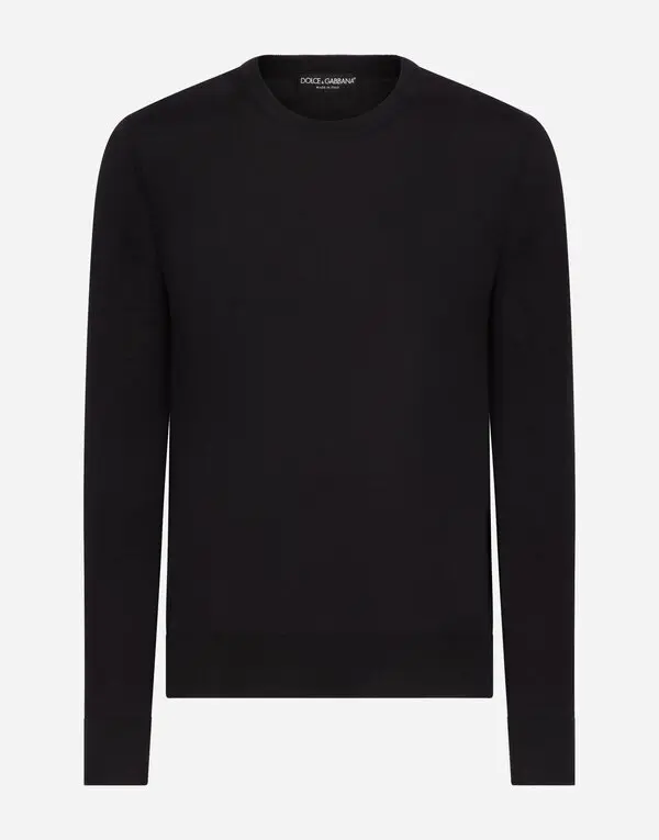 Dolce & Gabbana Pull Girocollo Sweaters And Cardigans Cashmere - Blue