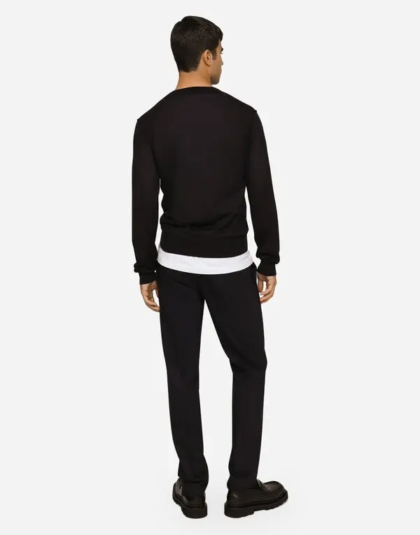 Dolce & Gabbana Pull Girocollo Sweaters And Cardigans Cashmere - Blue