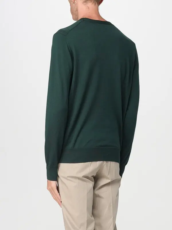 PAOLO PECORA Fine Knit Crew Neck Jumper - Green