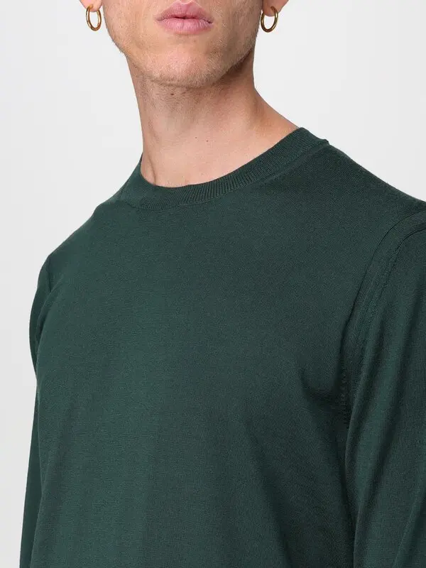 PAOLO PECORA Fine Knit Crew Neck Jumper - Green