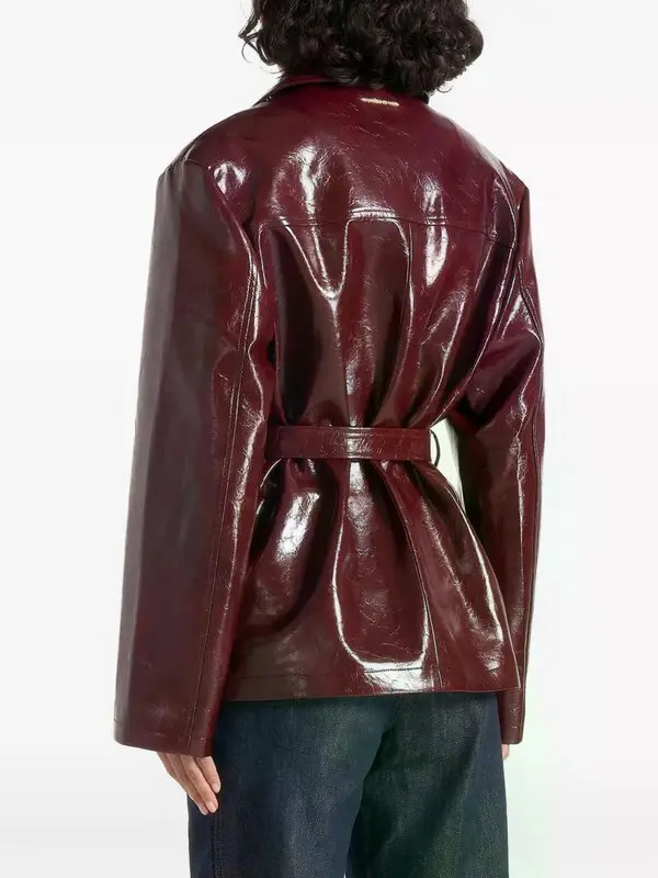 Manière De Voir Patent Belted Trench Jacket