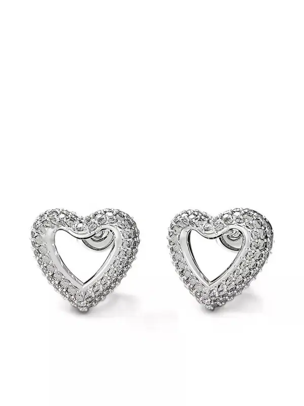 Guess Pavé Heart-shape Earrings