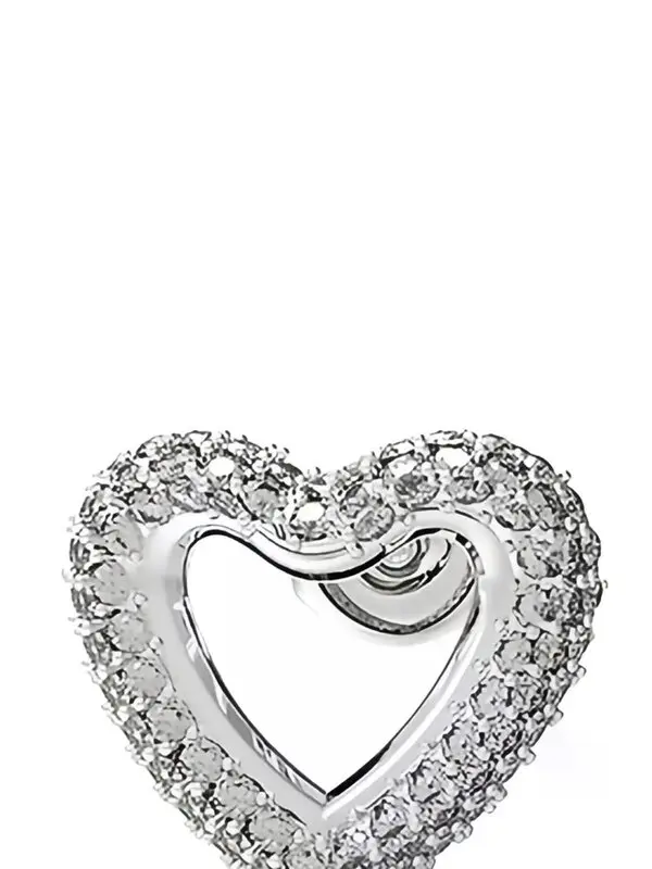 Guess Pavé Heart-shaped Earrings