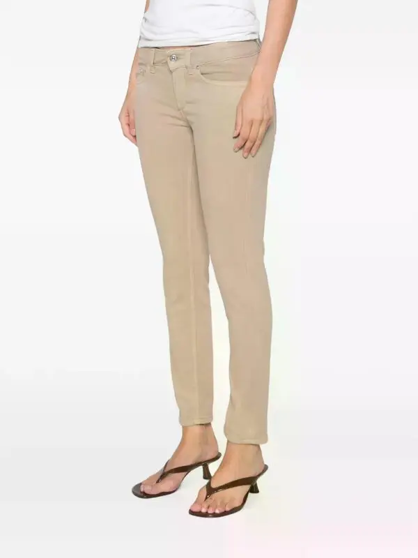 DONDUP Logo-plaque Slim-fit Jeans