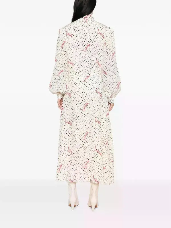 Valentino Garavani Polka-dot Pussy-bow Dress