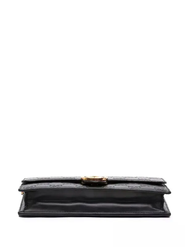 Gucci 2000-2015 Guccissima Interlocking G Wallet On Chain Crossbody Bag