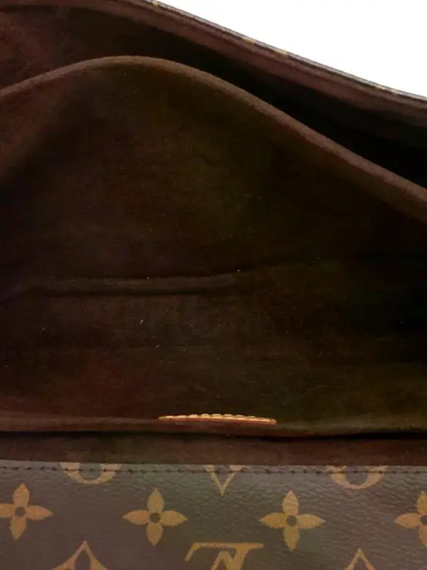 LOUIS VUITTON Monogram Pochette Metis Satchel - Brown