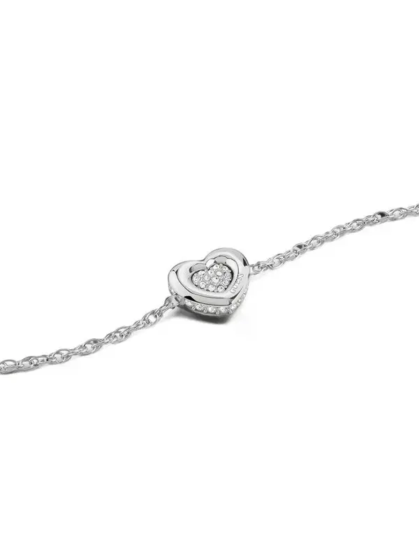 Guess L.o.v.e. Pavé-set Heart-pendant Bracelet