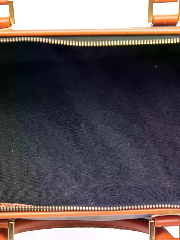 Fendi 20th Century Pequin Coated Canvas Boston Bag