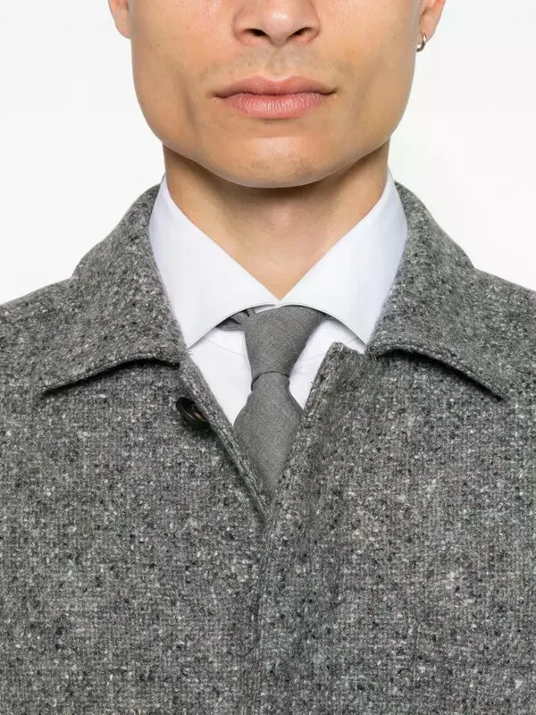 Eleventy Marl-effect Button-up Jacket