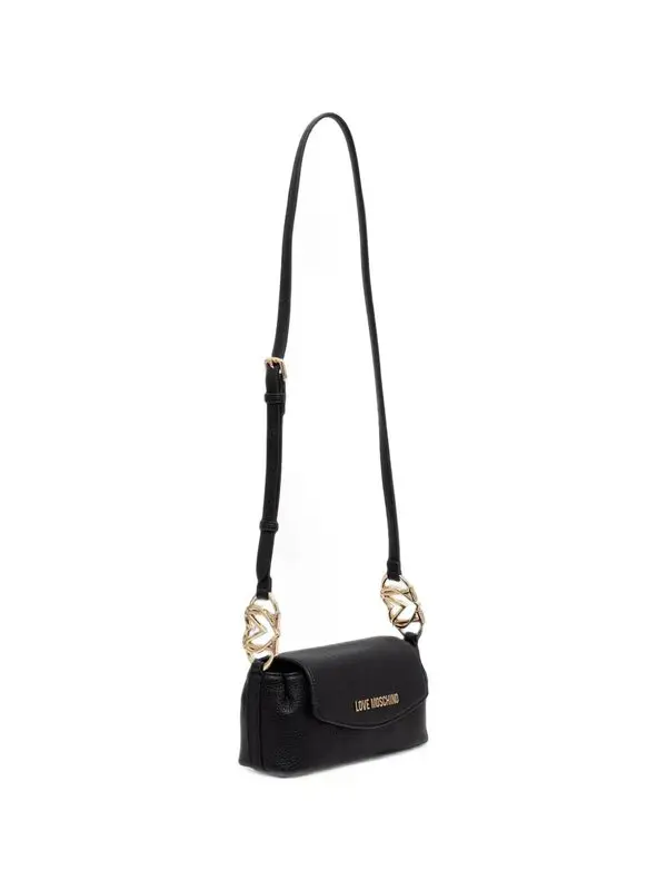 Moschino Logo-plaque Pebbled Crossbody Bag