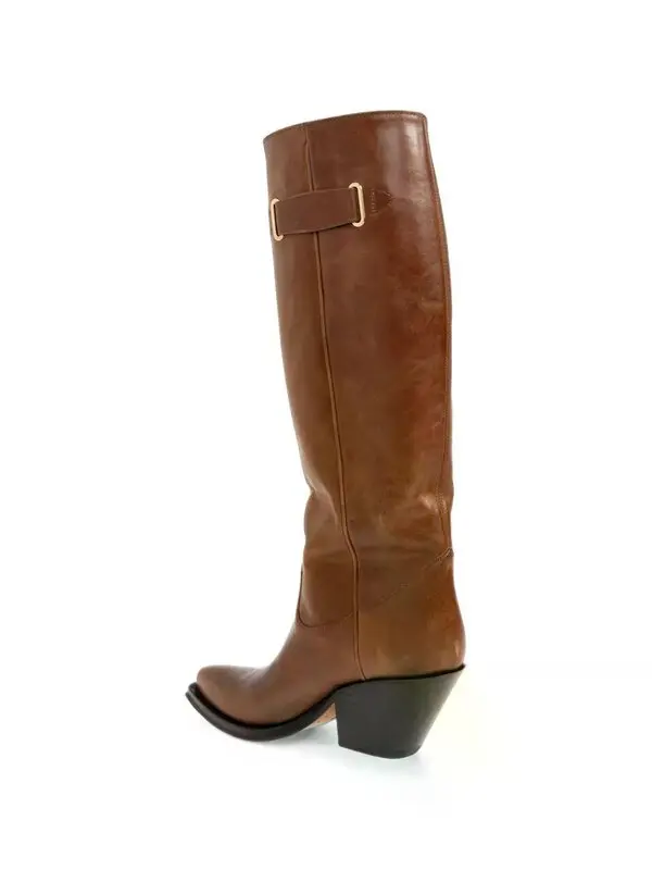 Chloé Azelan Embroidered Leather Boots
