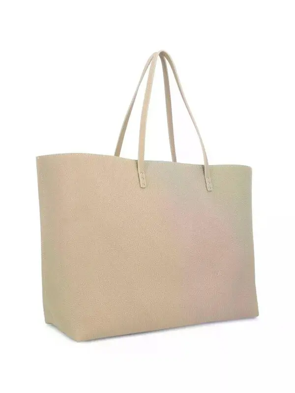 Fendi Roll Grained Leather Tote Bag - Neutrals