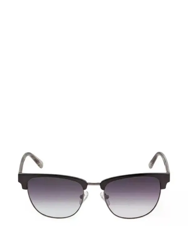 Guess Clubmaster Logo-engraved Sunglasses - Black