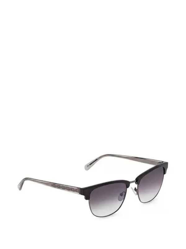 Guess Clubmaster Logo-engraved Sunglasses