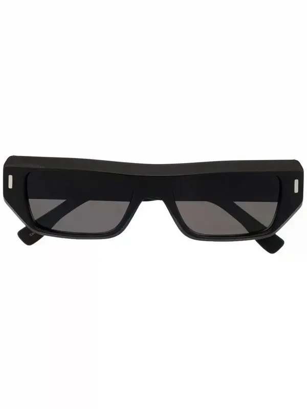 CUTLER & GROSS Slim Rectangular Sunglasses - Black