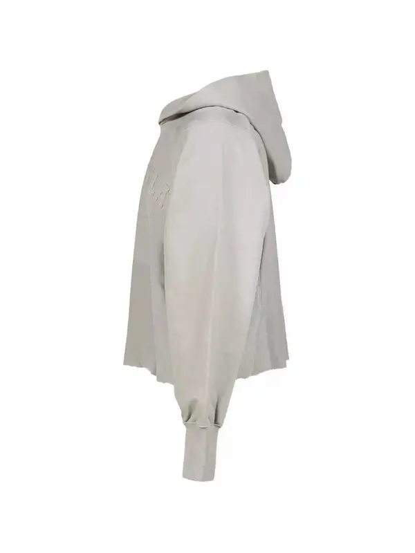 MAISON MARGIELA Logo-embroidered Cropped Hoodie