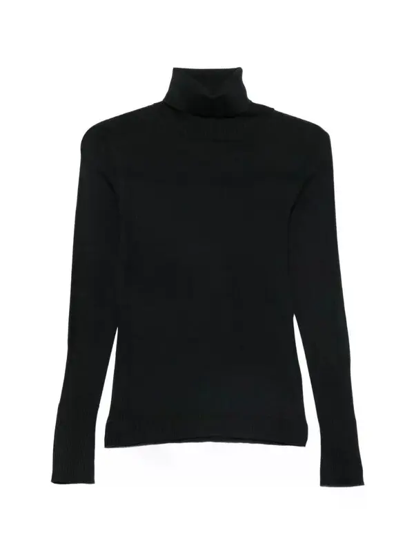 Lorena Antoniazzi Roll-neck Wool Sweater - Black