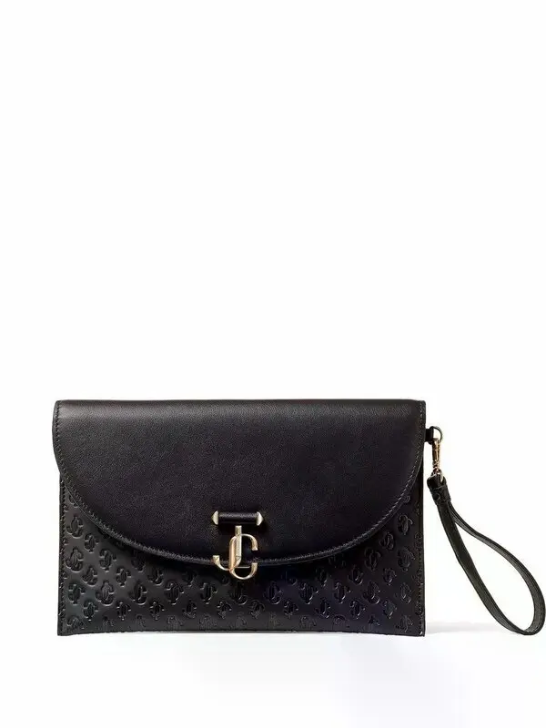 JIMMY CHOO Jc Logo Envelope Clutch Bag
